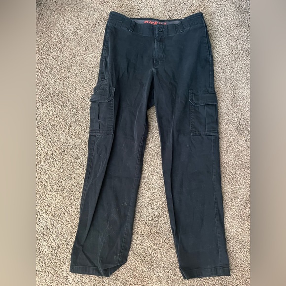 Dickies | Pants | Vintage Dickies Cargo Pants Black Flexible Material ...